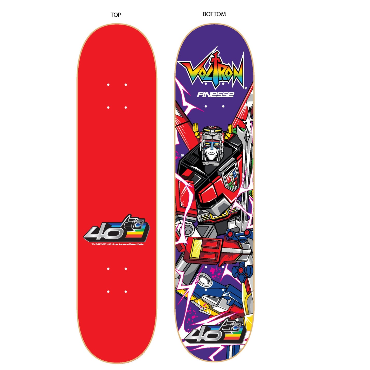 Voltron 40th Anniversary Skateboard – Voltron.com